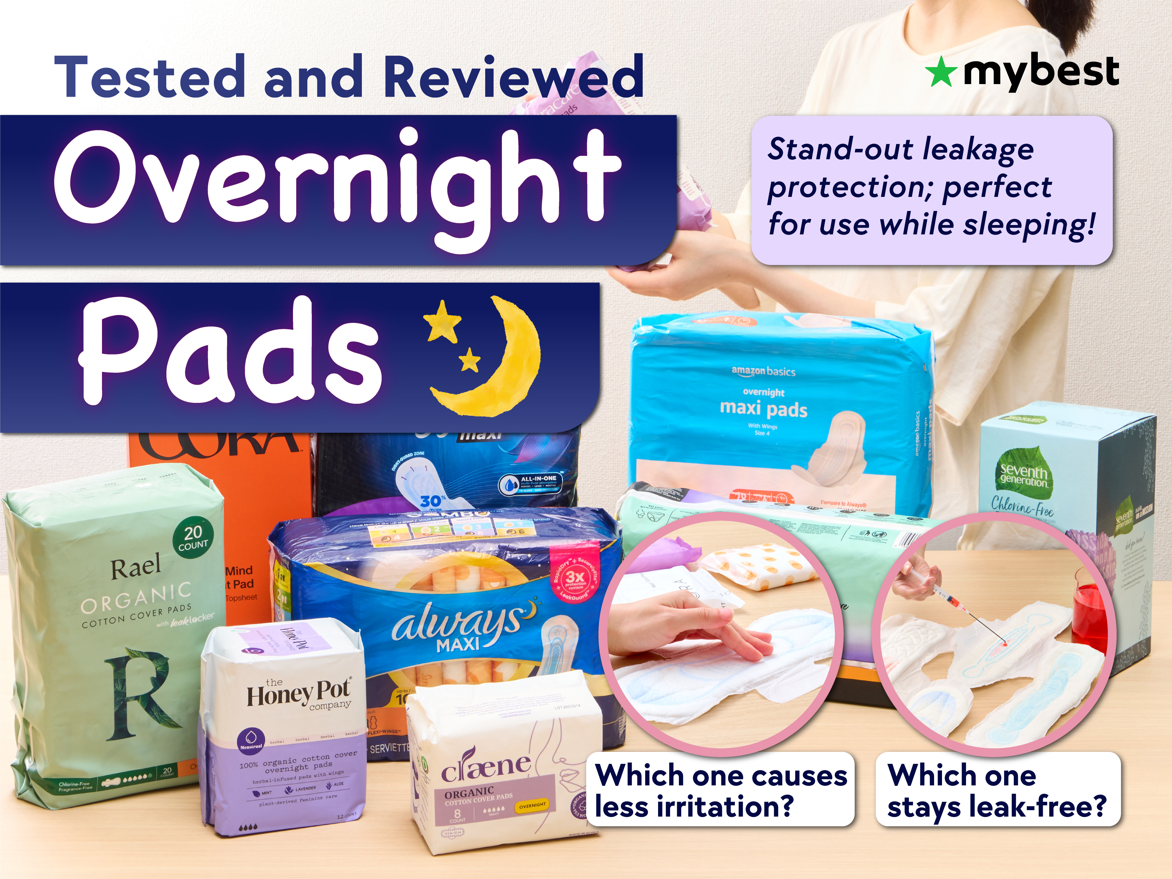 10 Best Overnight Pads [Tested and Reviewed] | mybest